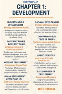 Class 10 Economics Chapter 1 Development Notes | NCERT - NCERT guru
